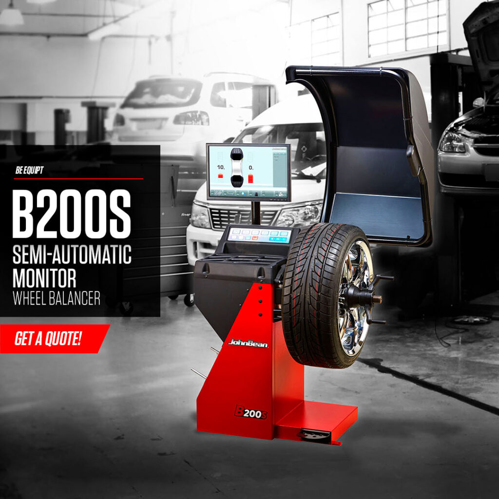 B200S Semi-Automatic Monitor Wheel Balancer | John Bean Canada