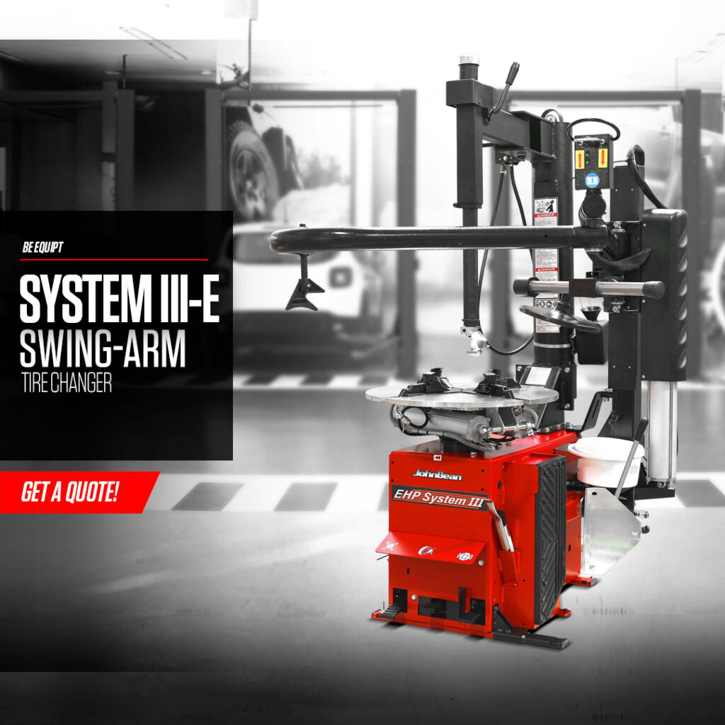 System III-E Swing-Arm Tire Changer | John Bean USA