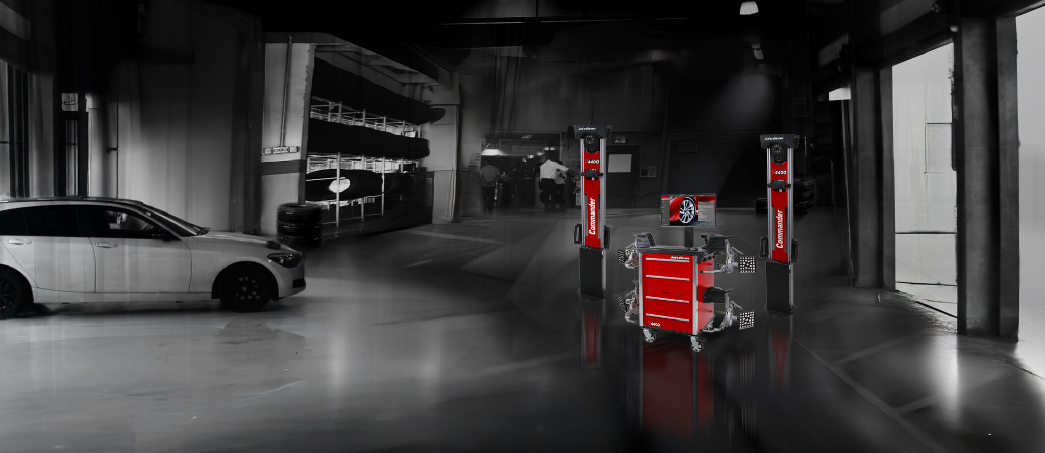 V4400 Wireless Drive-Through Wheel Alignment System | John Bean USA